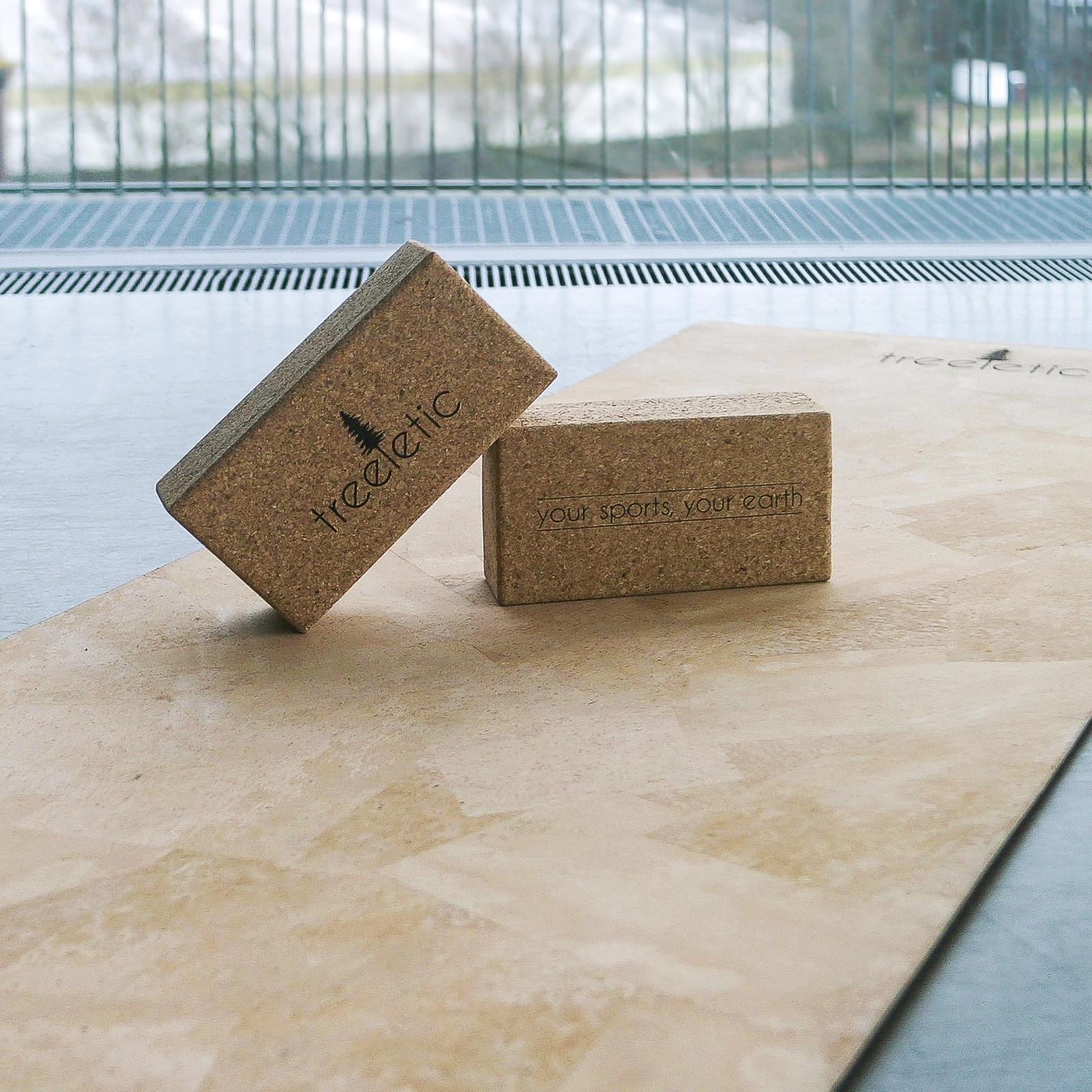 bYo® Bundle Base | Handmade Yogamatte mit 2 Yogablöcken aus 100% Kork ...